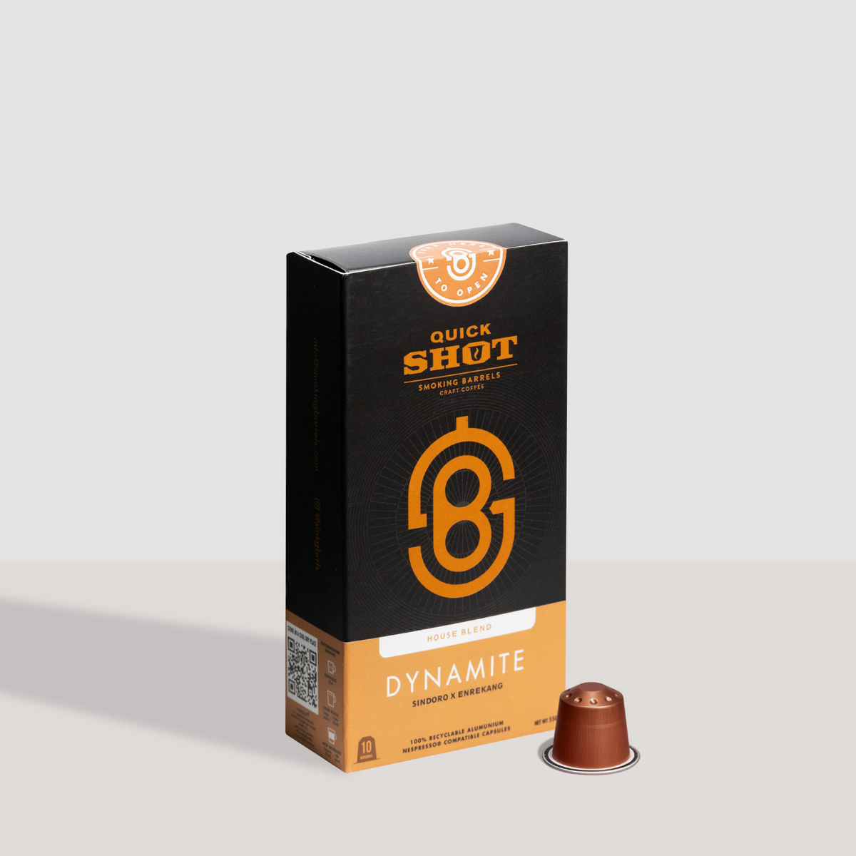 Dynamite House Blend Coffee Capsules – Smoking Barrels Craft Coffee ...